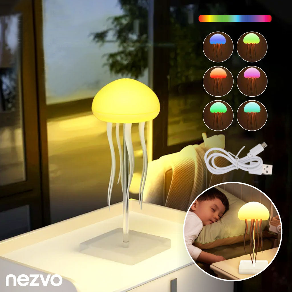 Lampe méduse RGB- Lumière relaxante inspirés de la mer – Nezvo
